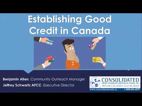 Establishing Good Credit In Canada Consolidated Credit Canada Webinar ...