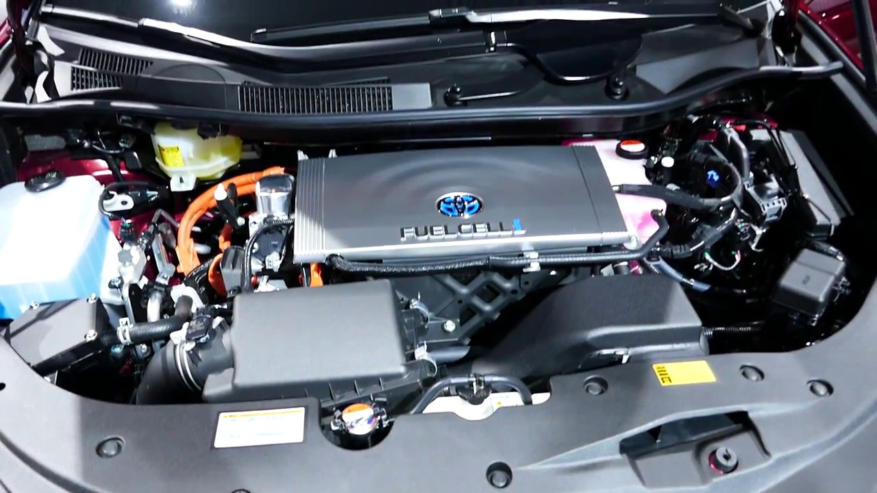 New 2018 Toyota Mirai Hydrogen Fuel Cell Car - How to Open the Hood ...