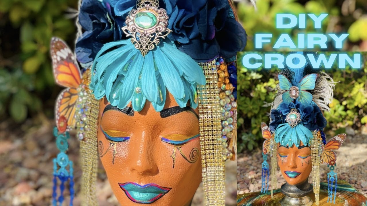 DIY HEADDRESS - DIY FAIRY CROWN - DIY FLOWER CROWN - DIY FEATHER CROWN ...