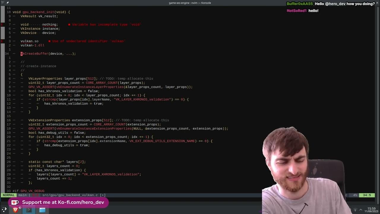 Game W/O Engine Day 4 - Vulkan Resources & Sync Code | C | Vulkan | Linux & Windows - YouTube