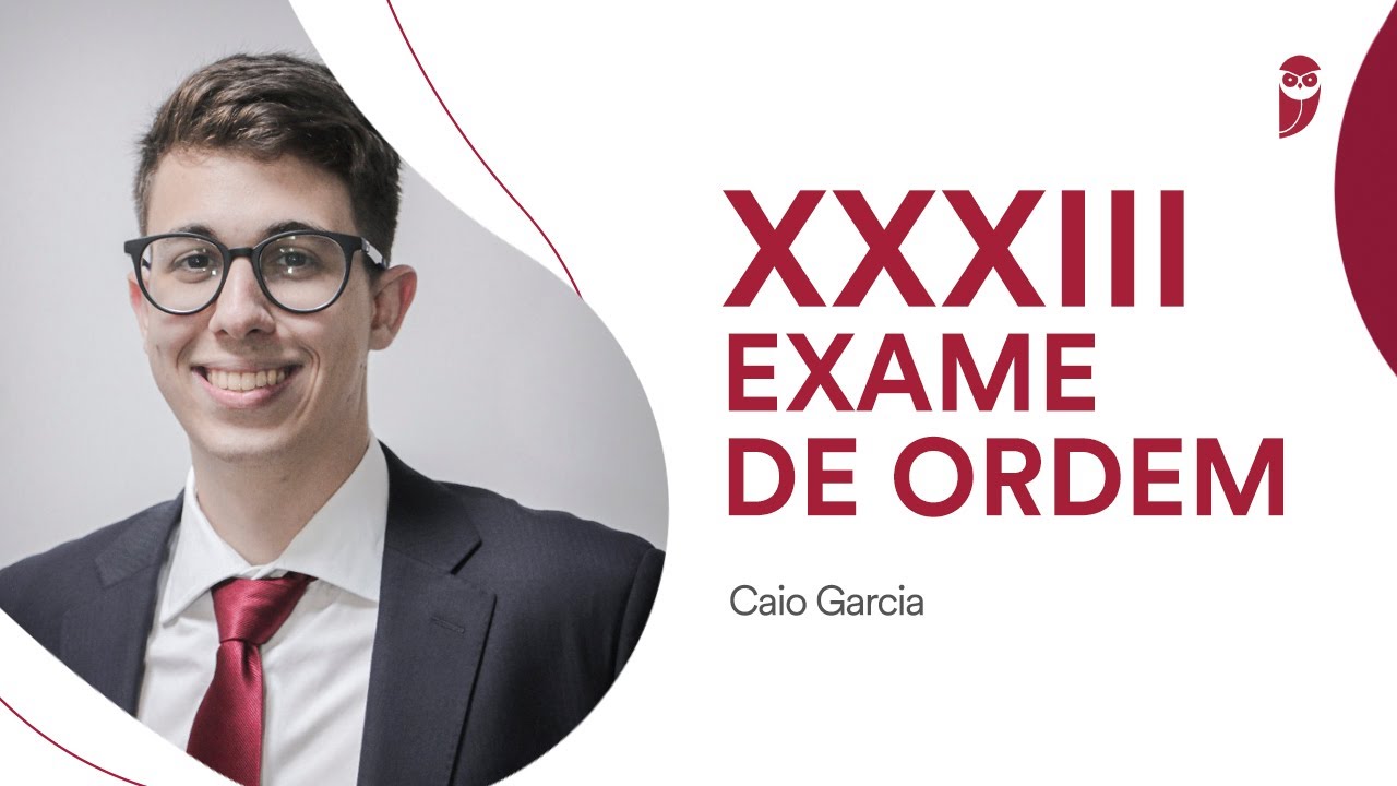 ENTREVISTA: Caio Garcia - Aprovado no XXXIII Exame de Ordem em sua ...