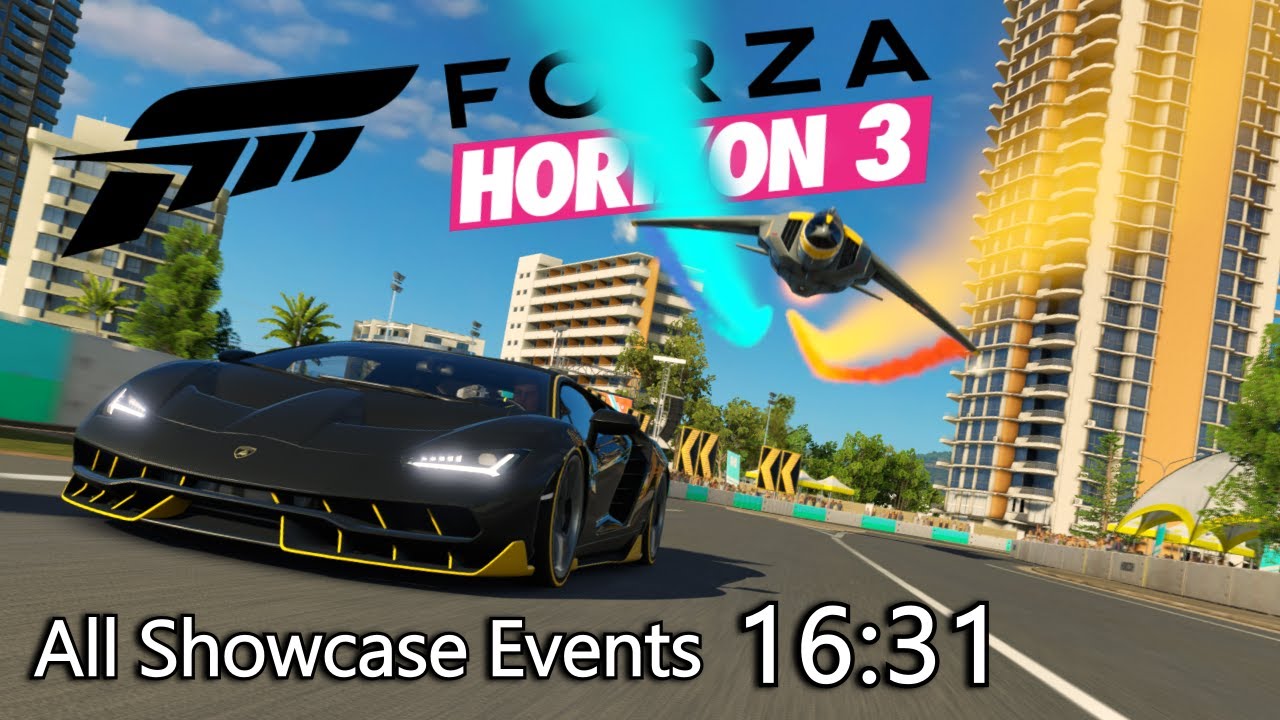 [World Record] Forza Horizon 3 | All Showcase Events [16:31] - YouTube