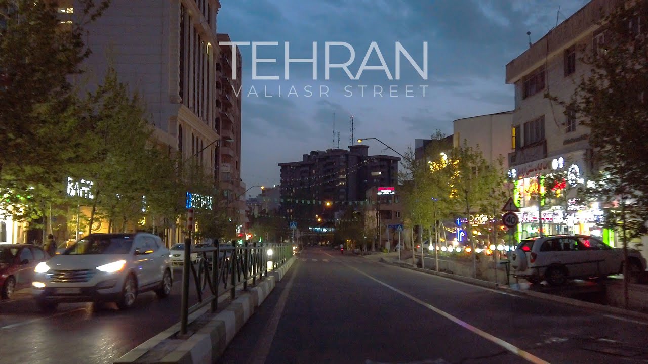 TEHRAN 2021 - Cycling on Valiasr Street (Vanak Sq to Saei Park) / تهران ...