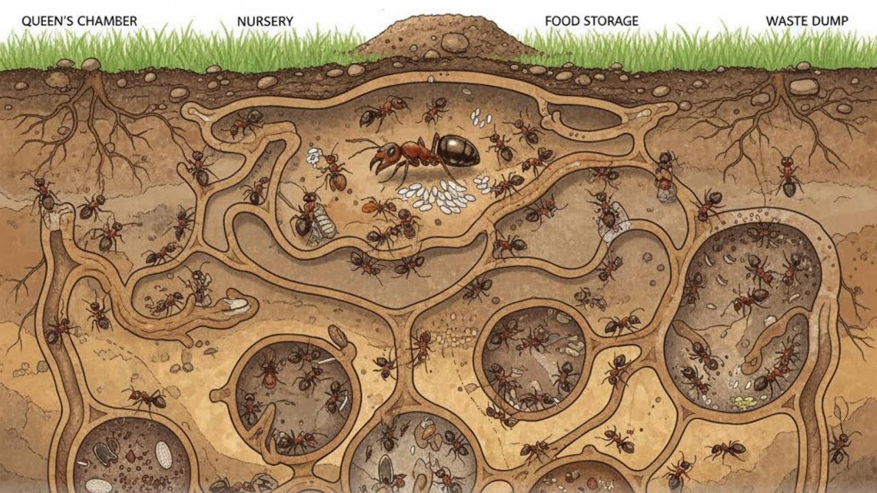 An Ant Colony! Visit The Stunning Visuals Of An Ant Colony Thriving! # ...