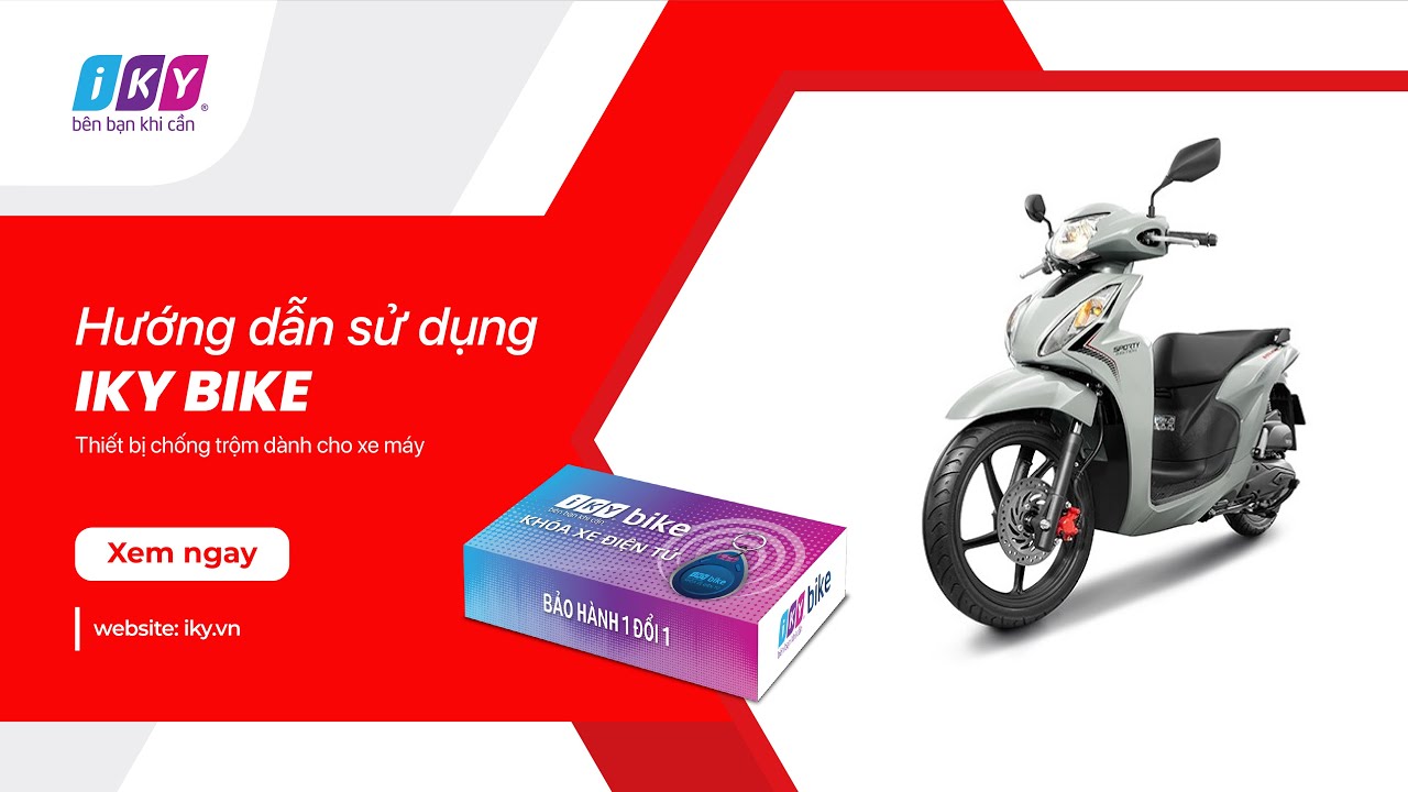 IKY Bike - xe Vision - Hướng dẫn lắp đặt khóa chống trộm - YouTube