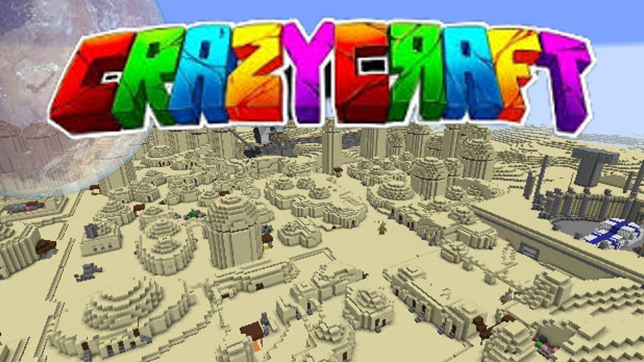 Crazy Craft 4.0 Ep 63 GOING TO THE PLANET TATOOINE - YouTube