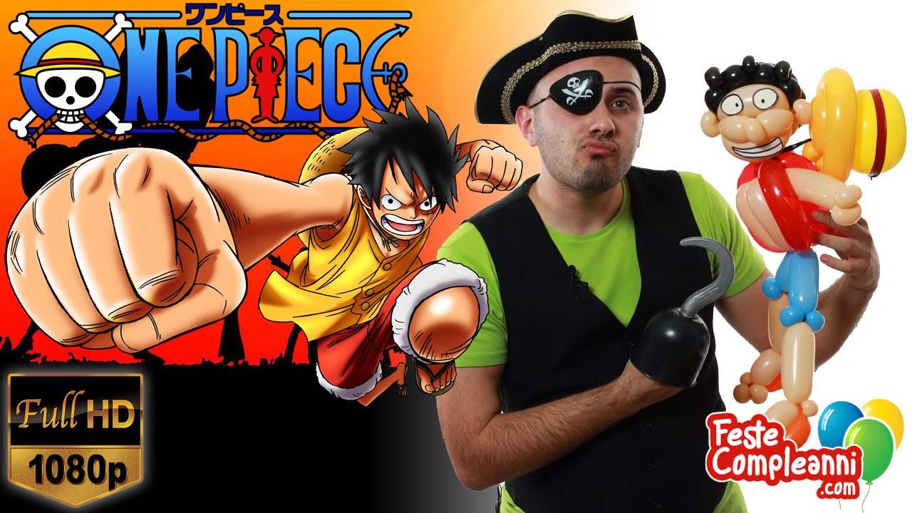 One Piece Rubber - Monkey D Luffy Balloon - Palloncino - Tutorial 140 ...