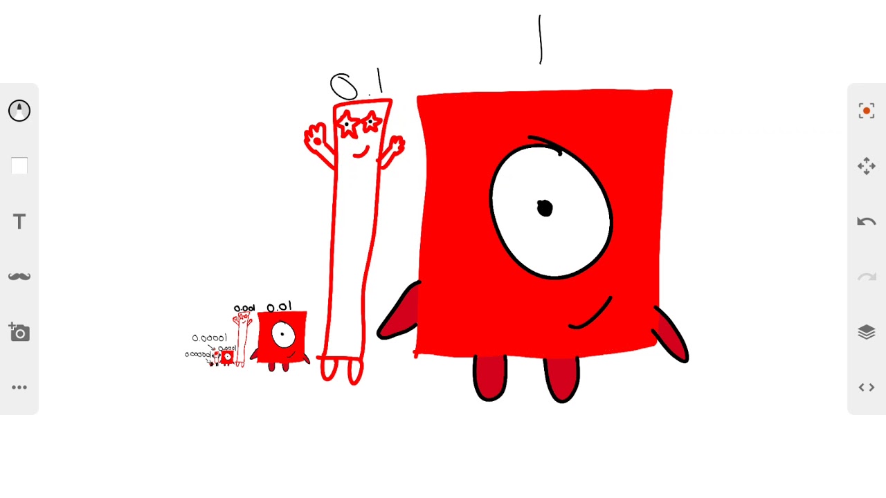 Numberblocks 1-0.000001 (art by sketch) - YouTube