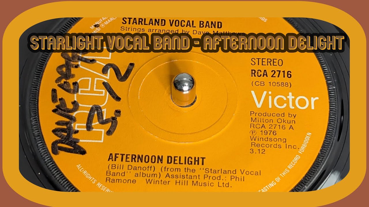 Starland Vocal Band - Afternoon Delight (1976 7" Single) - YouTube