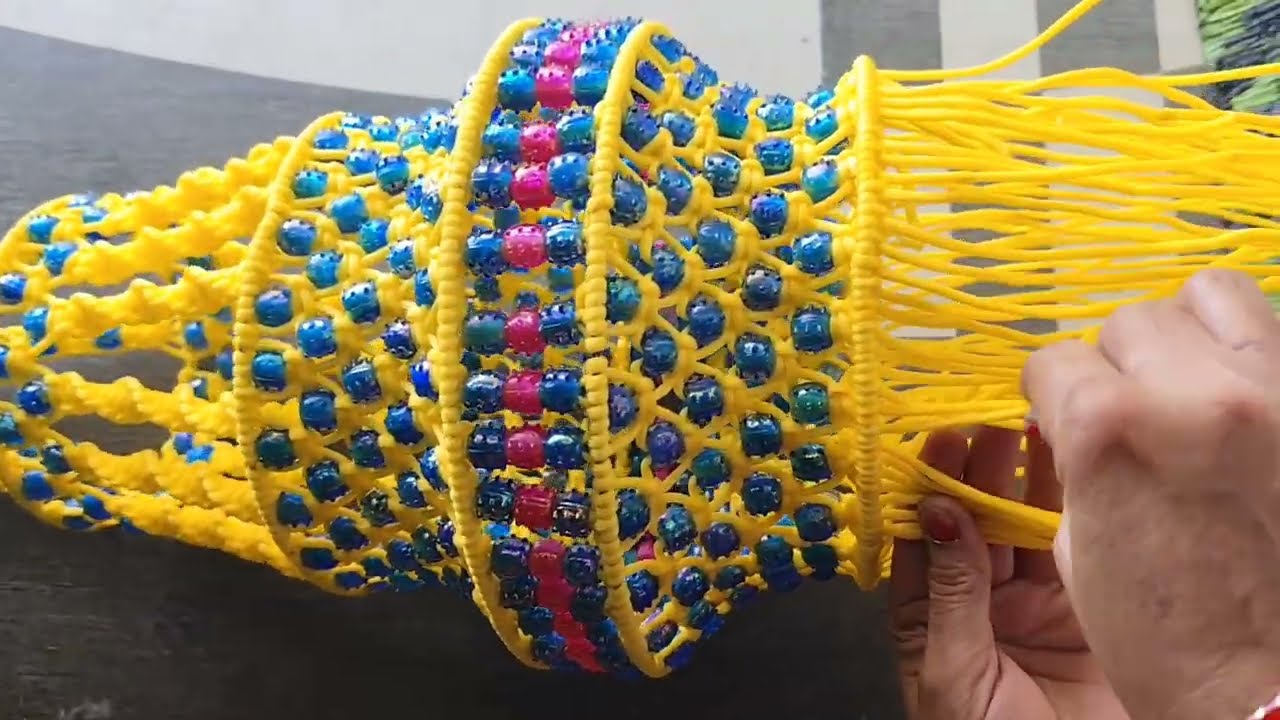 Macrame Big Size Diwali Special lighting Jhumar / Akash Kandil ...