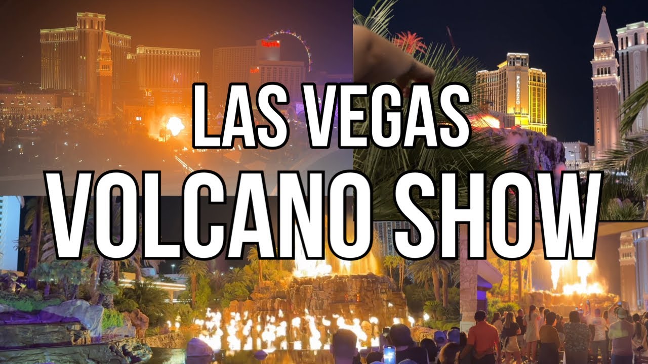 Las Vegas Volcano Show at Mirage Hotel - From 3 Different Viewpoints ...