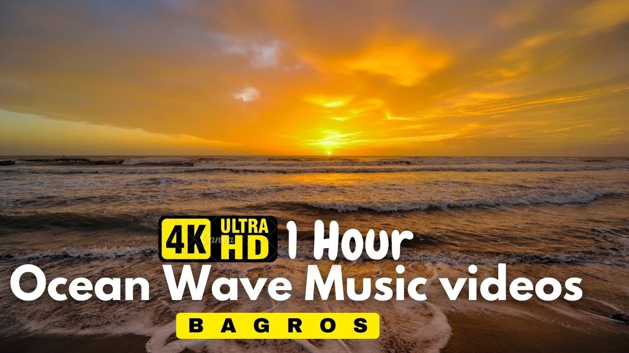 Relaxing Music with 4K Video Ocean Waves 🐬 : Beautiful Piano, Sleep ...