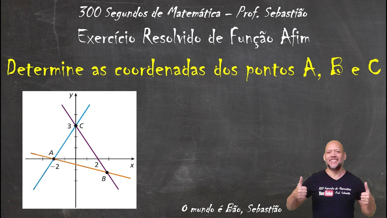 FUNÇÃO AFIM - Exercício 10 - Observe o Gráfico e Dê as Coordenadas ...