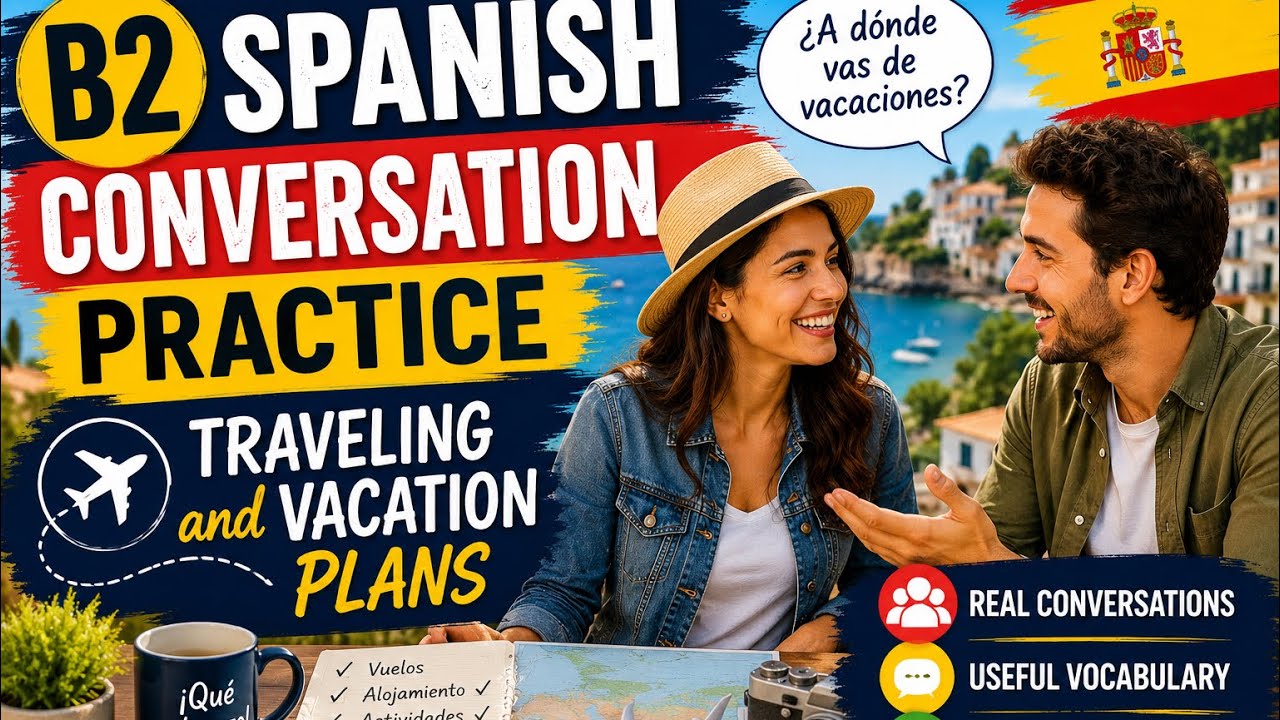 B2 Spanish Conversation Practice | Traveling and Vacation Plans - YouTube