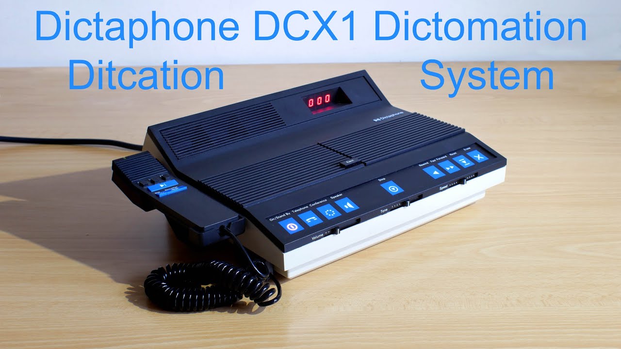 Retro Tech - Dictaphone DCX1 Dictamation System, Cassette Drive Wheel ...
