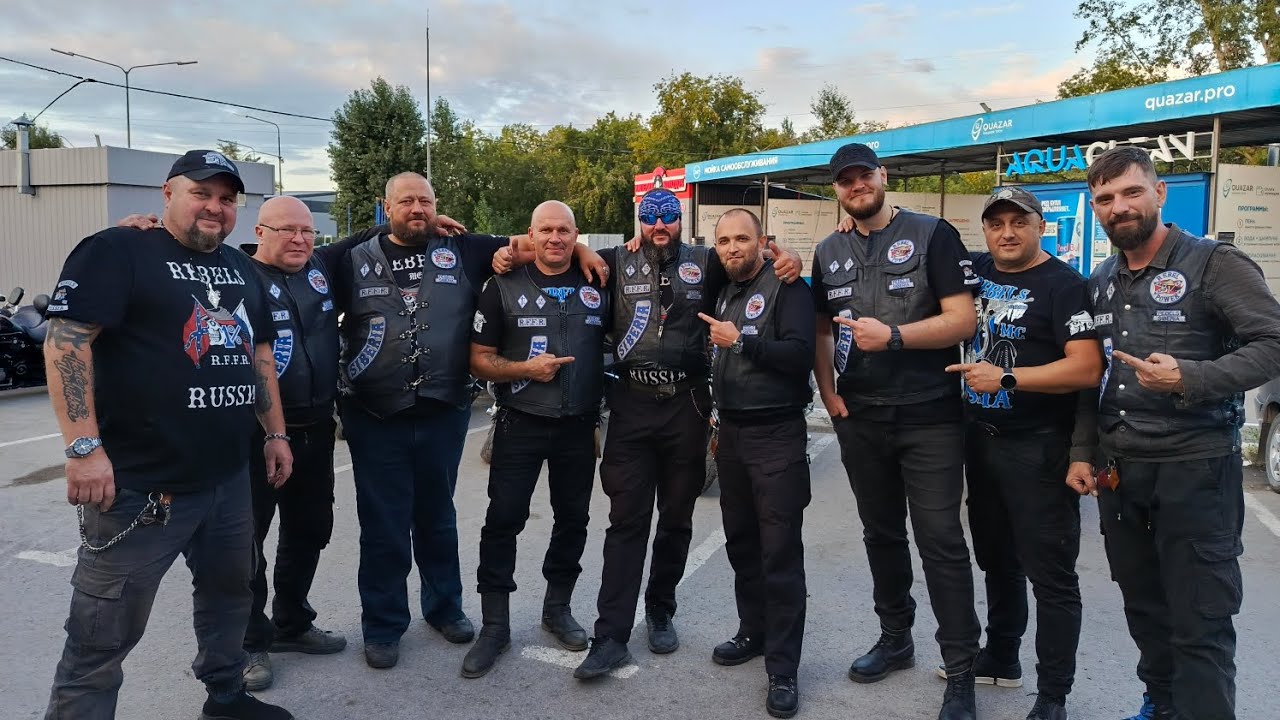 🔵⚪Rebels mc Russia 1%, Siberia chapter. Поездка в Омск к братьям .🔵⚪ ...