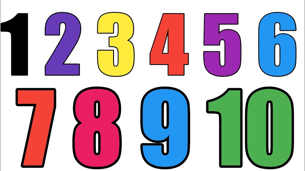 123 Number । counting for kids 1234 । learn number from 1 To 10 ...