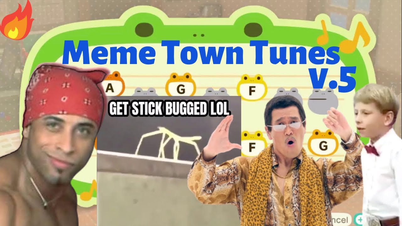 GET STICK BUGGED LOL in Animal Crossing? Best Meme Song Town Tunes v5 ...