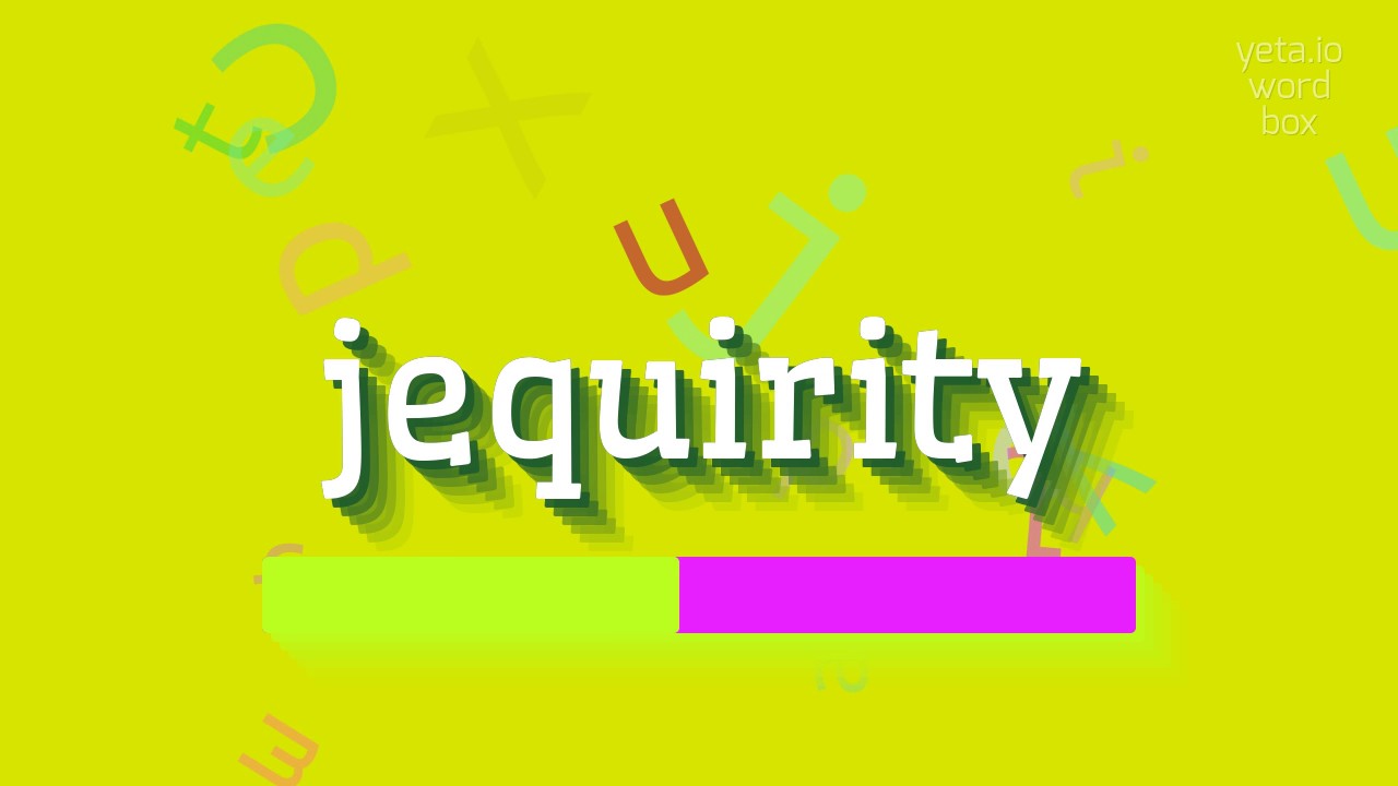 How to say "jequirity"! (High Quality Voices) - YouTube