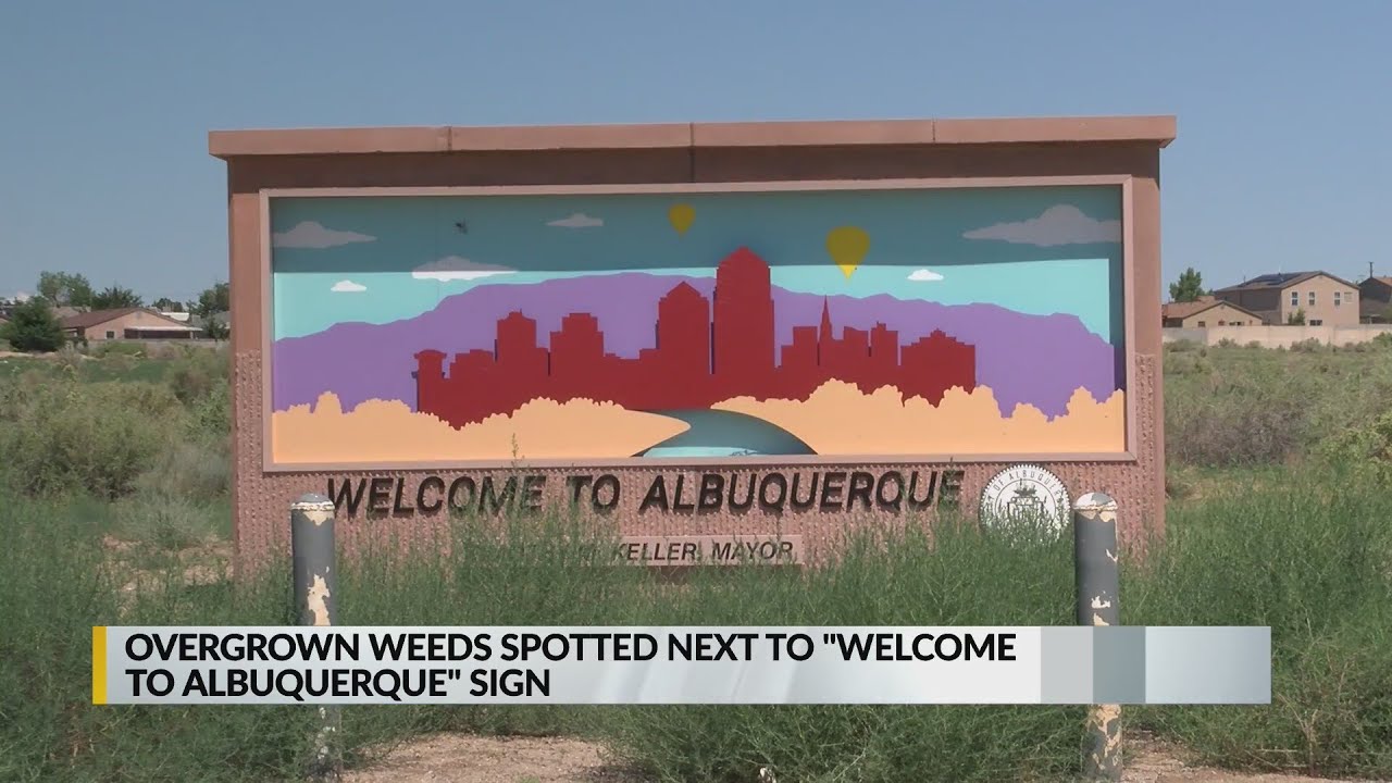 Residents say 'Welcome to Albuquerque' sign needs work - YouTube