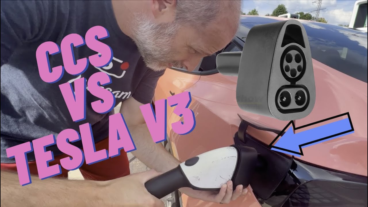 Tesla V3 vs CCS Adapter - charging time race - YouTube