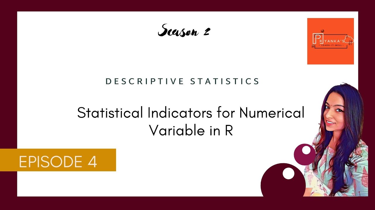 Statistical Indicators for Numerical Variables| Descriptive Statistics ...