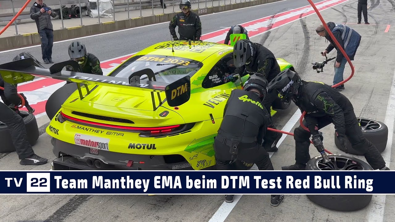 MOTOR TV22: Olaf Manthey mit dem Grello von Manthey EMA beim DTM Test ...