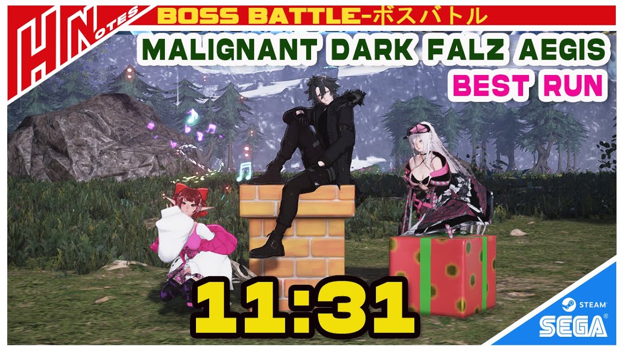 【PSO2NGS】Boss Battle:Malignant Dark Falz Aegis BEST RUN 11:31 - YouTube