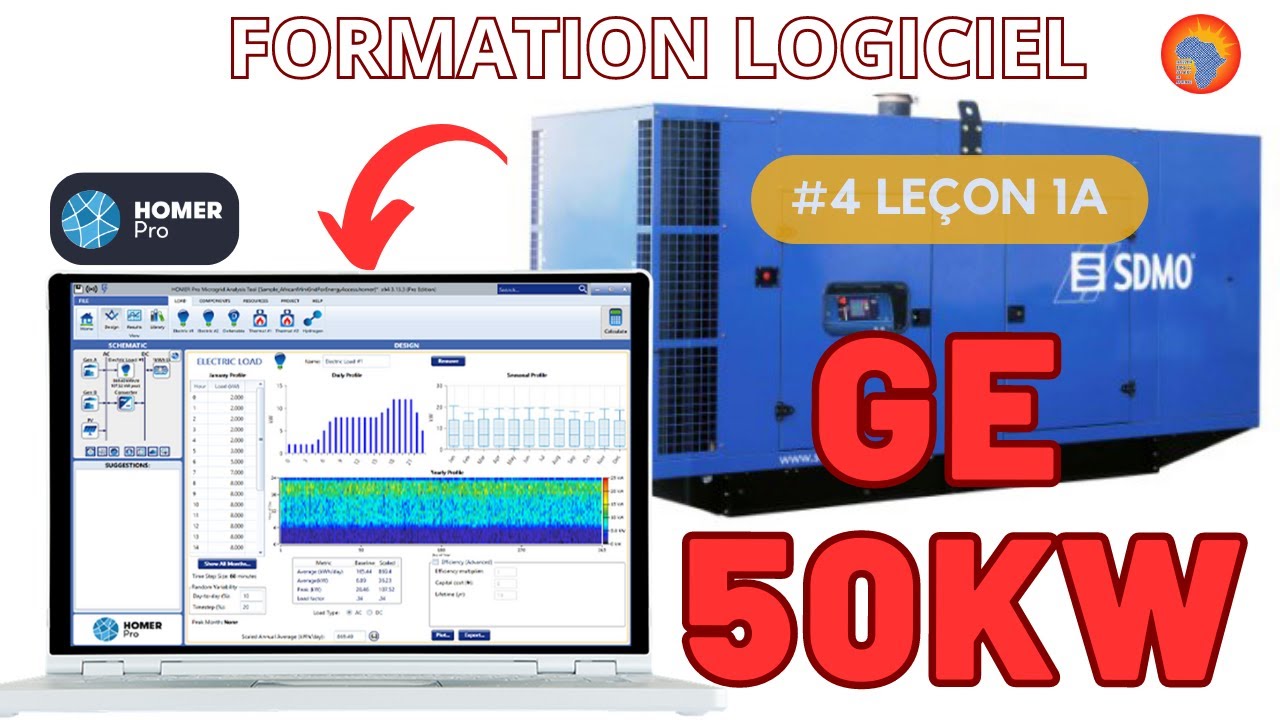 #4 COMMENT AJOUTER UN GROUPE ÉLECTROGÈNE DE 50 kW SOUS HOMER PRO ET ...