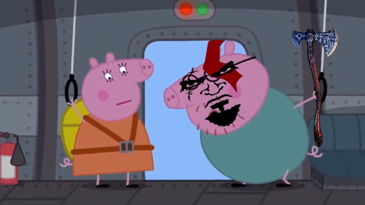 Kratos falling meme but it’s Peppa Pig - YouTube