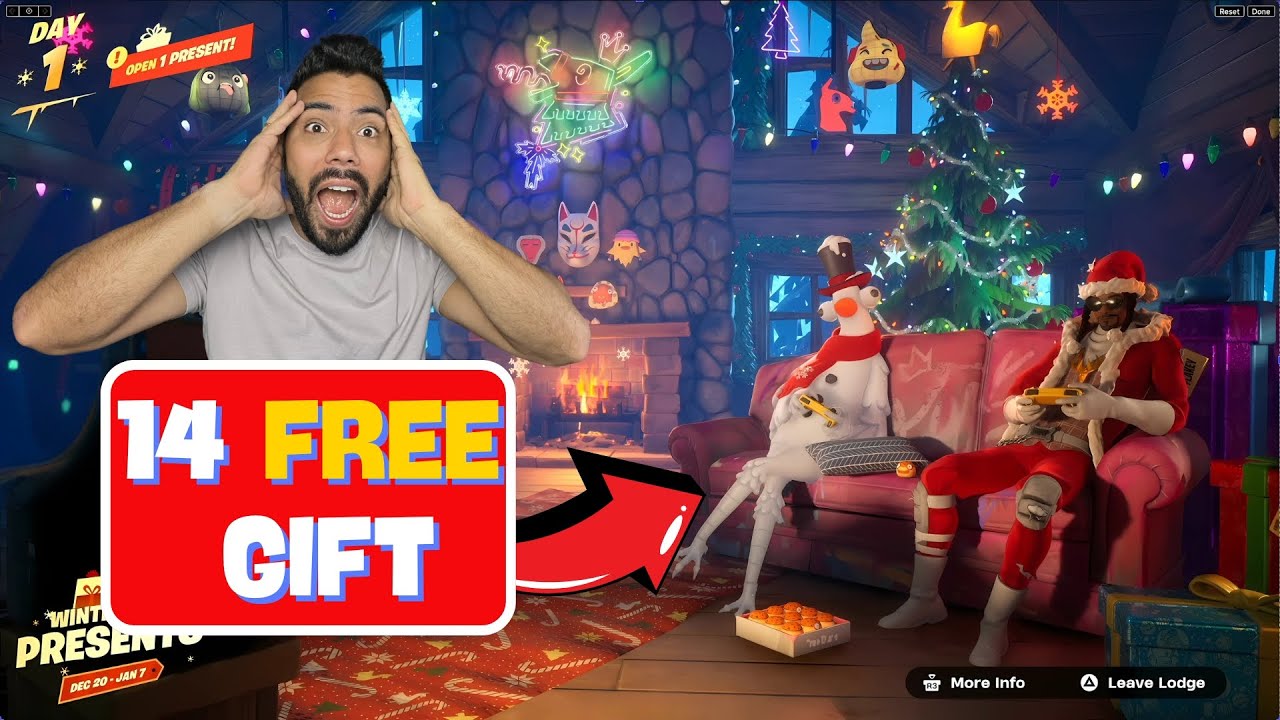 Complete Fortnite Christmas Event & 14 Gift Breakdown! - YouTube