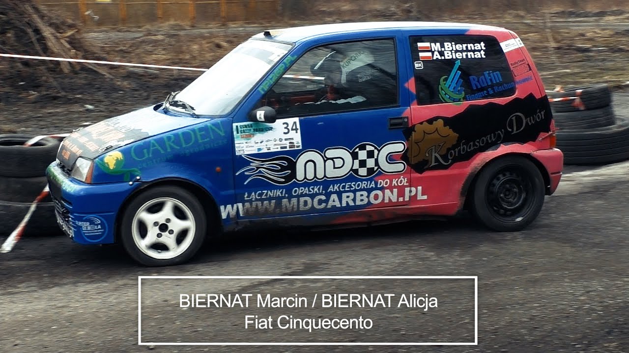 BIERNAT Marcin / BIERNAT Alicja - Fiat Cinquecento | 1 runda Rally Park ...