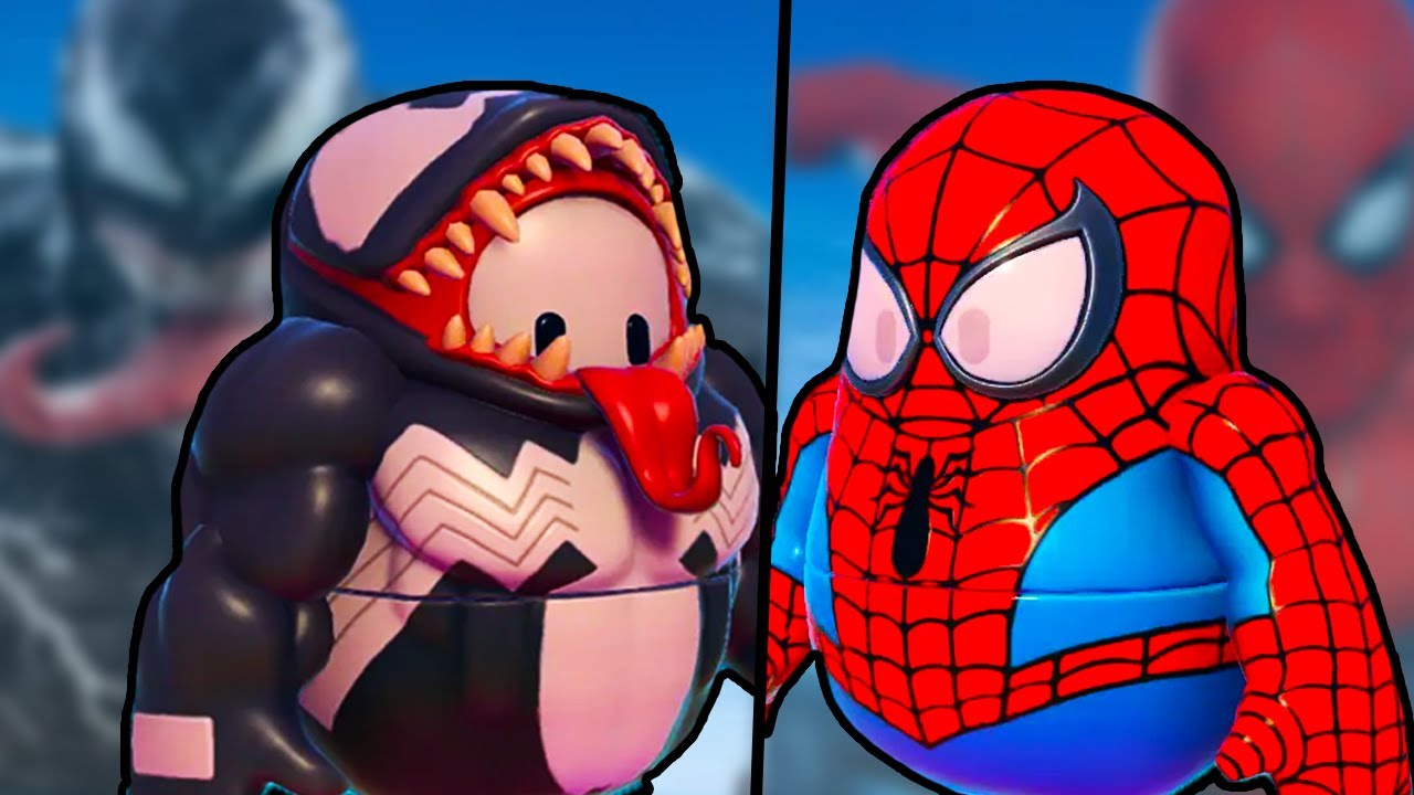 Spider-Man In Fall Guys?! (NEW Spider-Man x Venom Skins Review) - YouTube