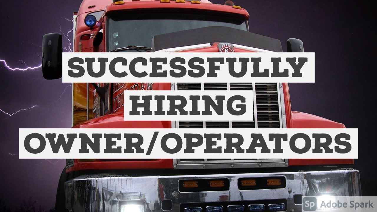 LEGALLY HIRING OWNER/OPERATORS - YouTube
