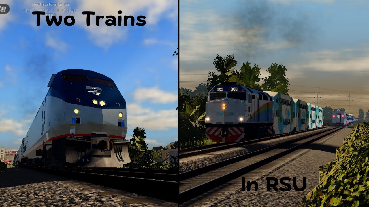 2 Trains at Delray Beach In RSU | Roblox - YouTube