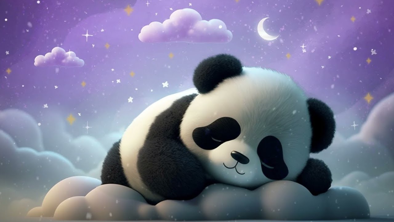 Brahms Baby Sleep Music🐼Soothing Lullaby For Baby To Go To Sleep| Funny ...