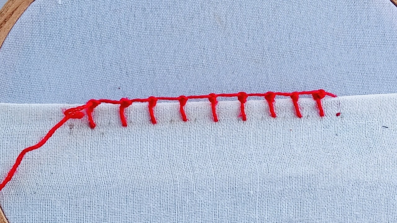 Unlocking the secret of|Most demanding basic stitch border embroidery ...