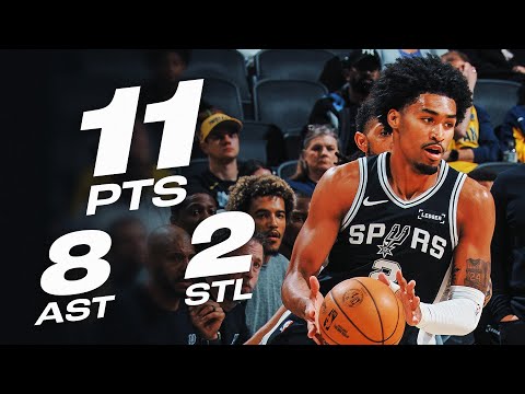 Dylan Harper Post Near DOUBLE-DOUBLE vs Pacers | October 13, 2025