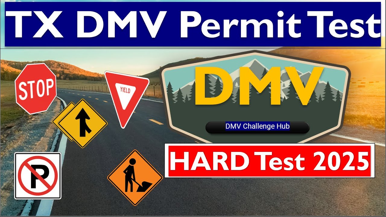 Texas DMV Permit Practice Test 2025 – 35 Hardest Questions and Answers ...