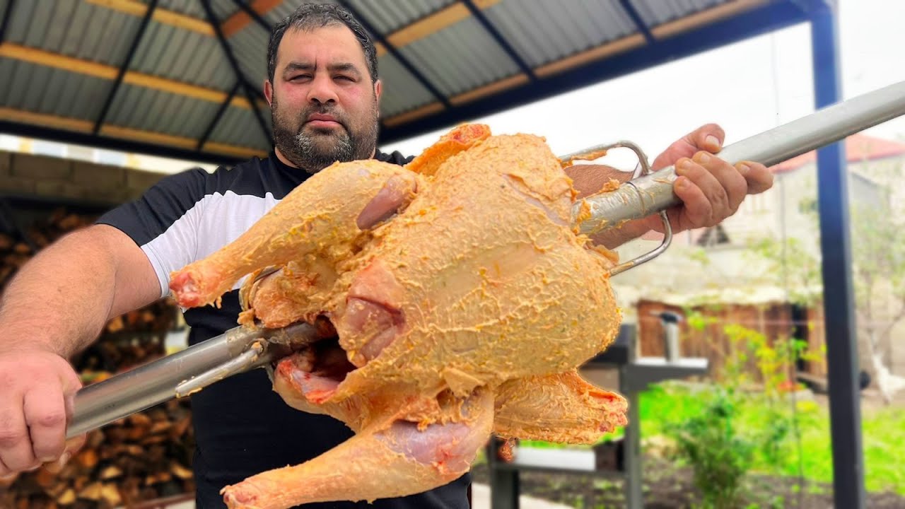 15 KG TURKEY SHOCK!! ON A SPINNING STICK!! SUPER RECIPE - YouTube
