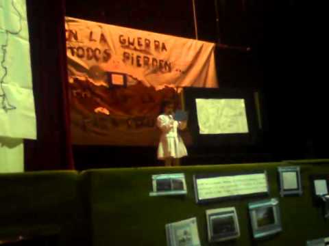 Acto  de malvinas con iara Miranda