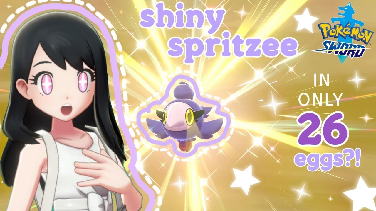 SHINY SPRITZEE in 26 eggs using Masuda Method! (Pokemon Sword) ♡ - YouTube