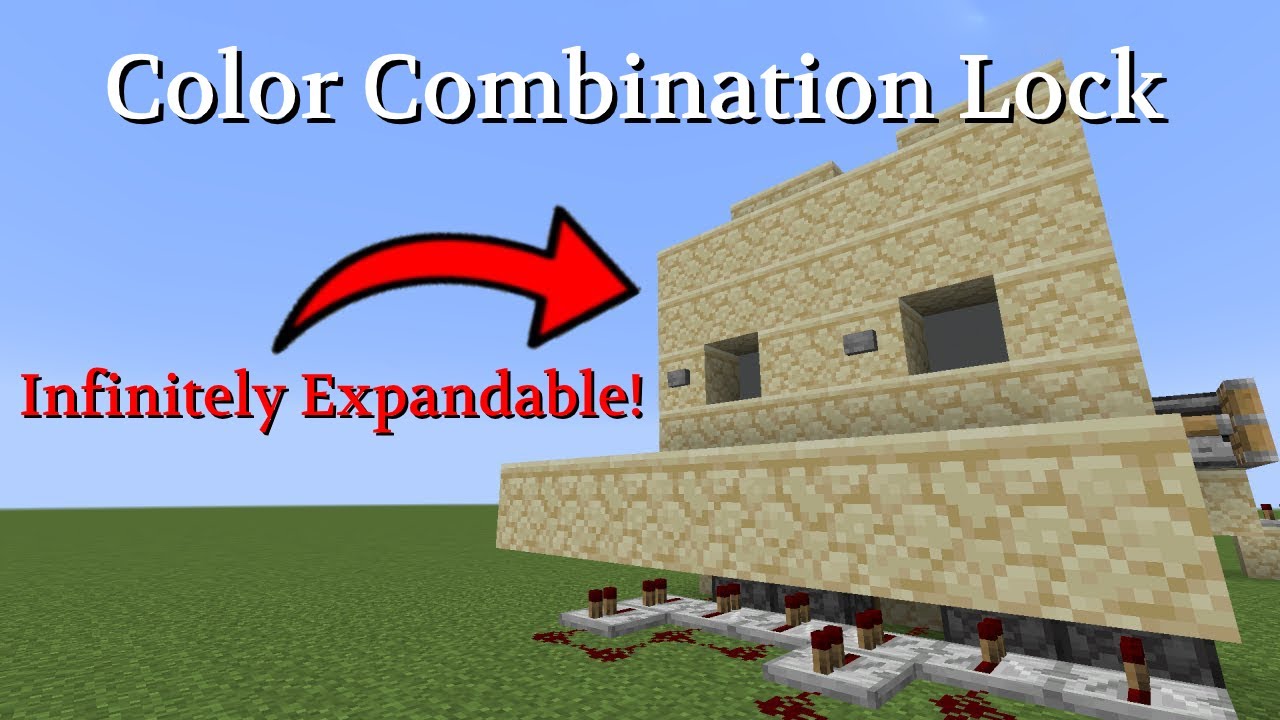 Color Combination Lock Tutorial in Minecraft! - YouTube