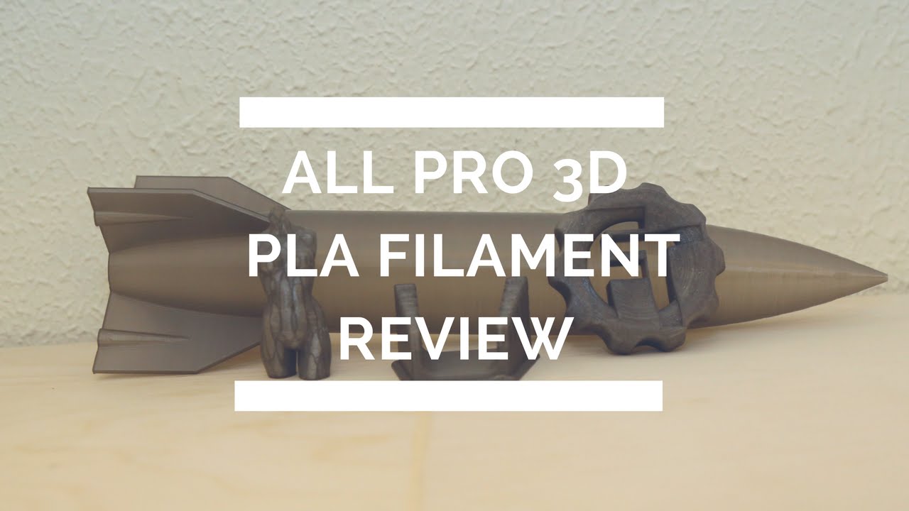 All Professional 3D Gunmetal Gray PLA Filament Review - YouTube