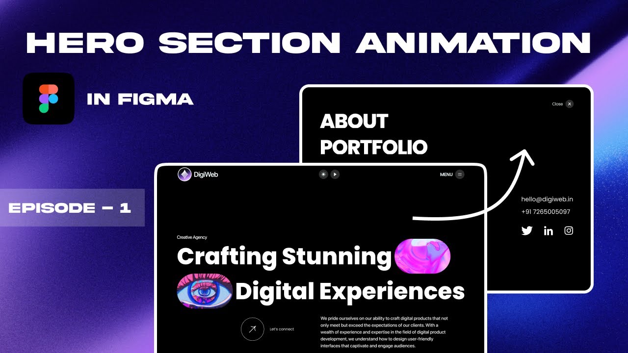How to Create an Animated Hero Section in Figma | Figma Tutorial ...