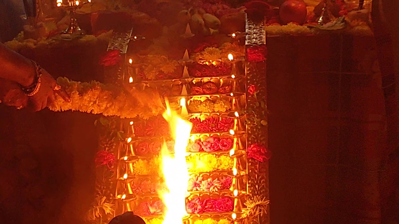 Ayyappa pooja in my apartment 18 steps - YouTube