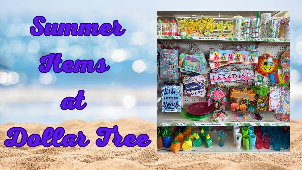 Summer Items at Dollar Tree 2023 #summer2023 #dollartreefinds - YouTube