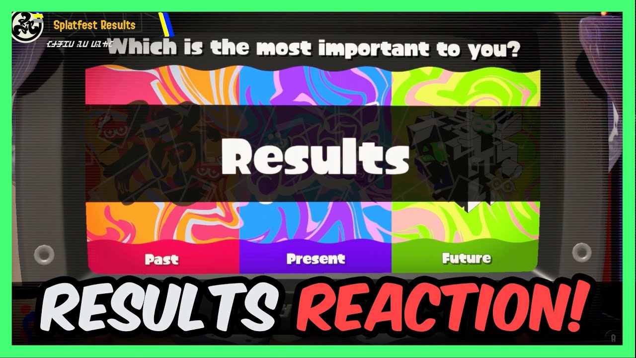 SPLATOON 3 GRAND FESTIVAL RESULTS REACTION! (Past vs Present vs Future ...