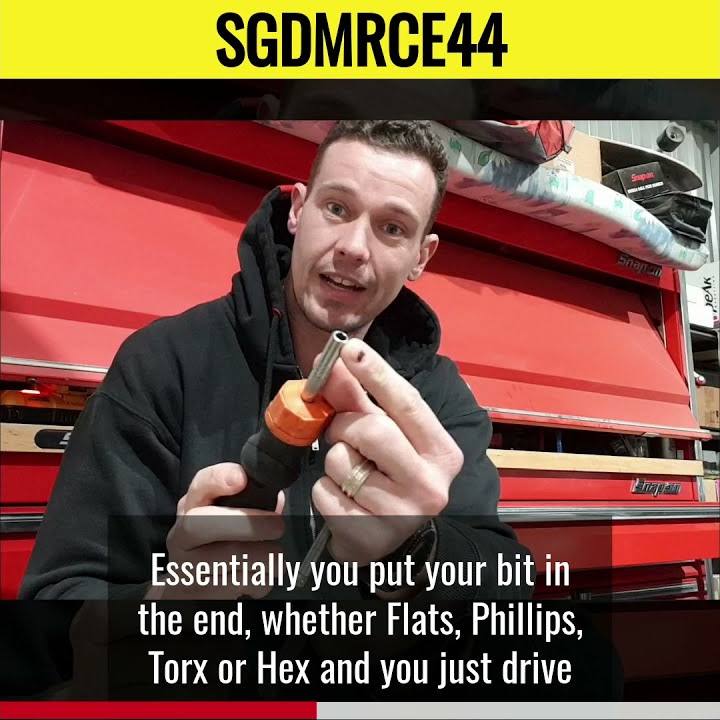 Snap-on multi-position ratchet has 3 different positions for comfort and strength SGDMRCE44 ...