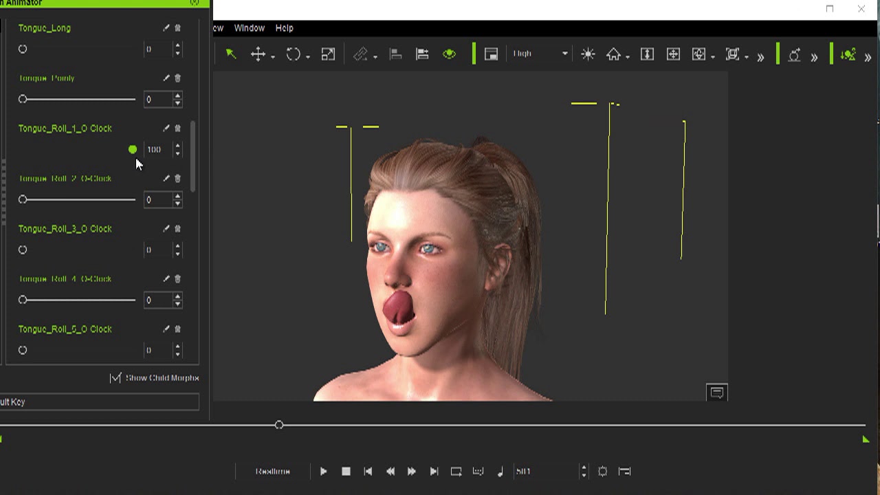 Cc Tongue Morphs Demo For Iclone By Bigboss Youtube